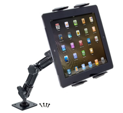 Mounting a Tablet Under a Kitchen Cabinet